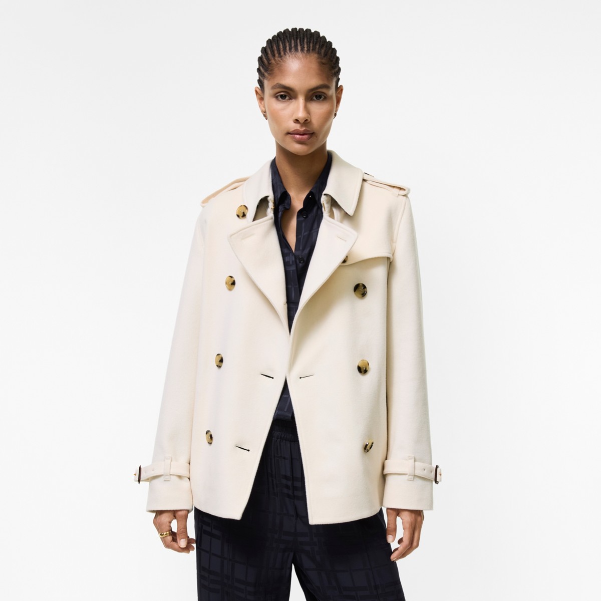 BURBERRY Burberry Cashmere Kensington Trench Jacket